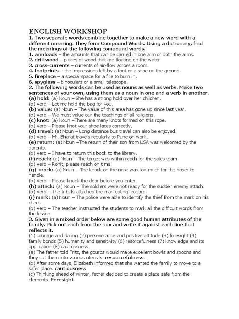 English Workshop Ch.2 Ix Eng | PDF | Trees