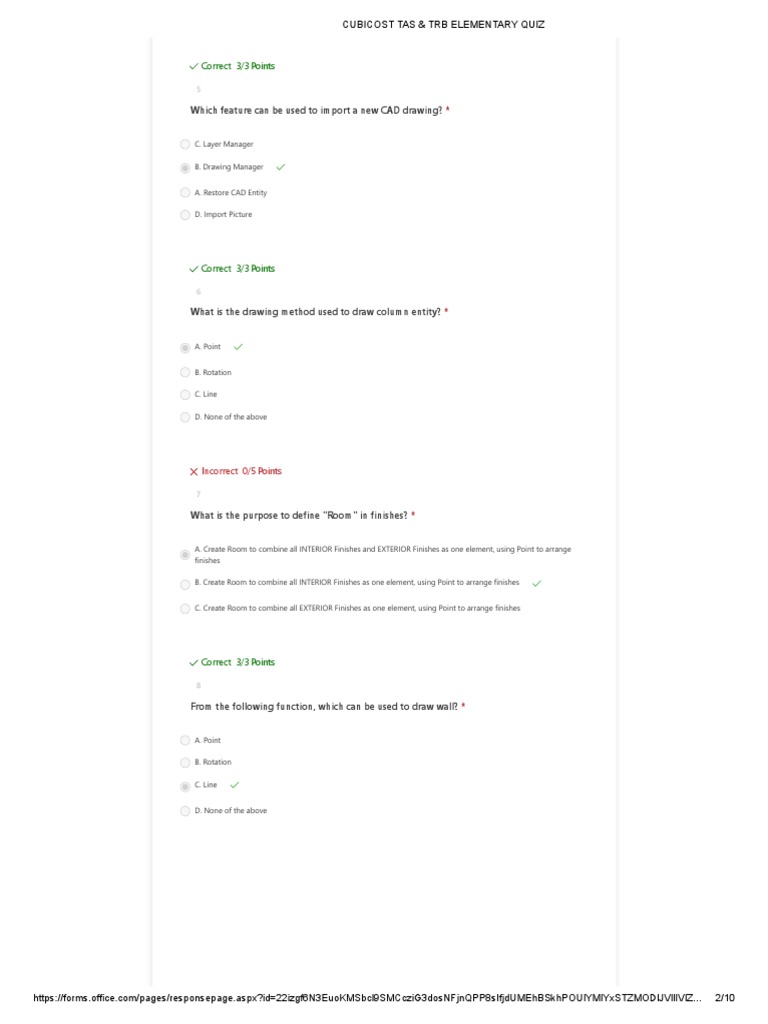 Cubicost TAS & TRB Elementary Quiz Review | PDF | Software | Computing