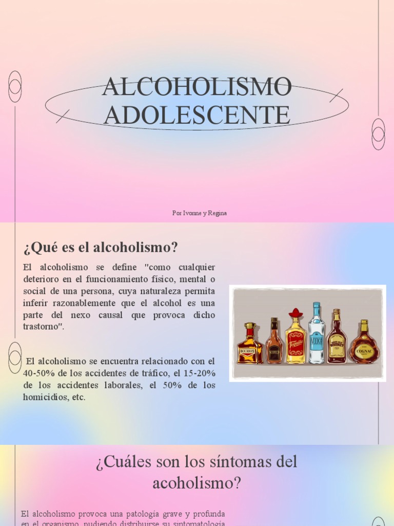 Alcoholismo Adolescente | PDF | Alcoholismo | La dependencia de sustancias