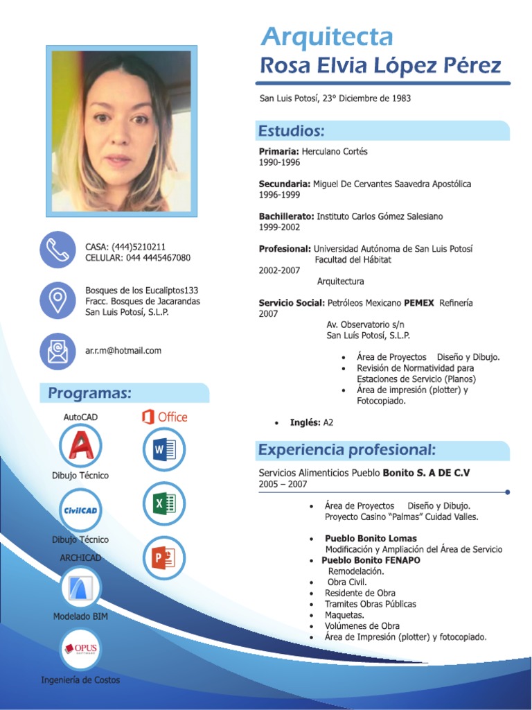 Curriculum Vitae Rosa Elvia Lopez Perez | PDF