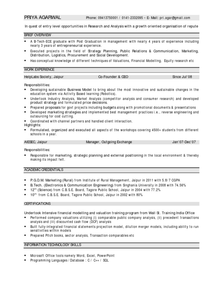 Priya Agarwal | PDF | Strategic Management | Strategic Planning