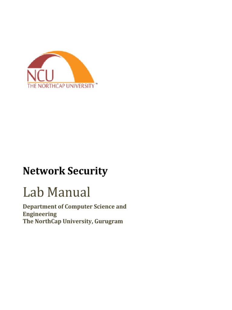 Network Security Lab | Download Free PDF | Computer Network | Transmission Control Protocol