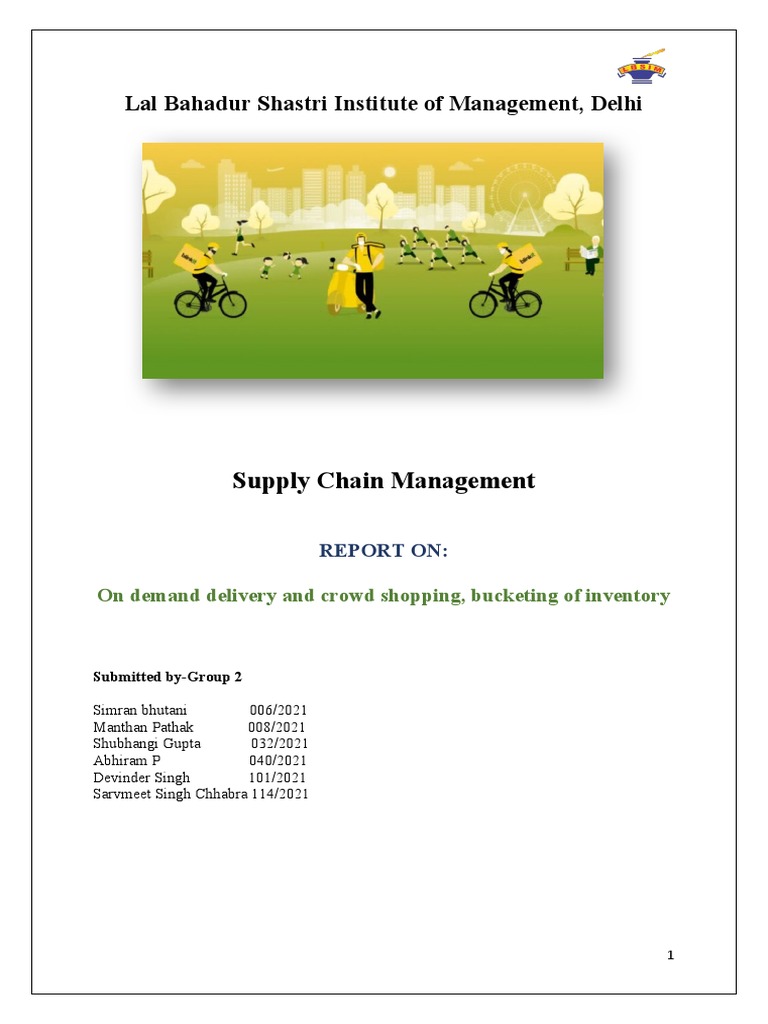 SCM Report | PDF | E Commerce | Retail