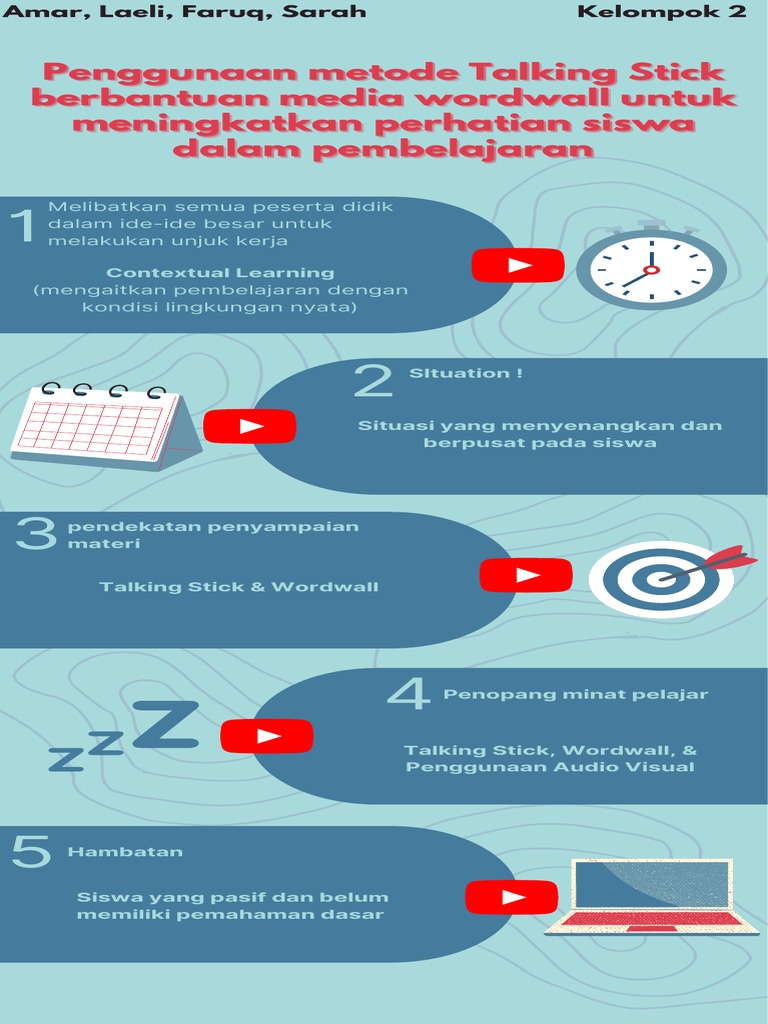 Blue Green Illustrated 5 Productivity Tips and Tricks Infographic | PDF