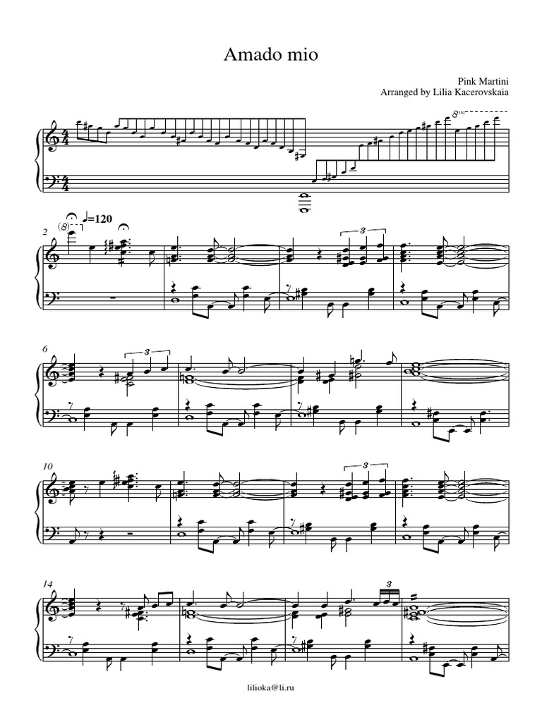 Partition de "Amado Mio" | PDF | Échecs