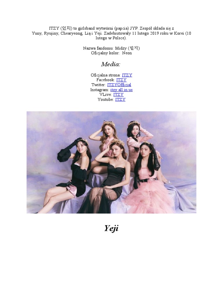 O ITZY | PDF