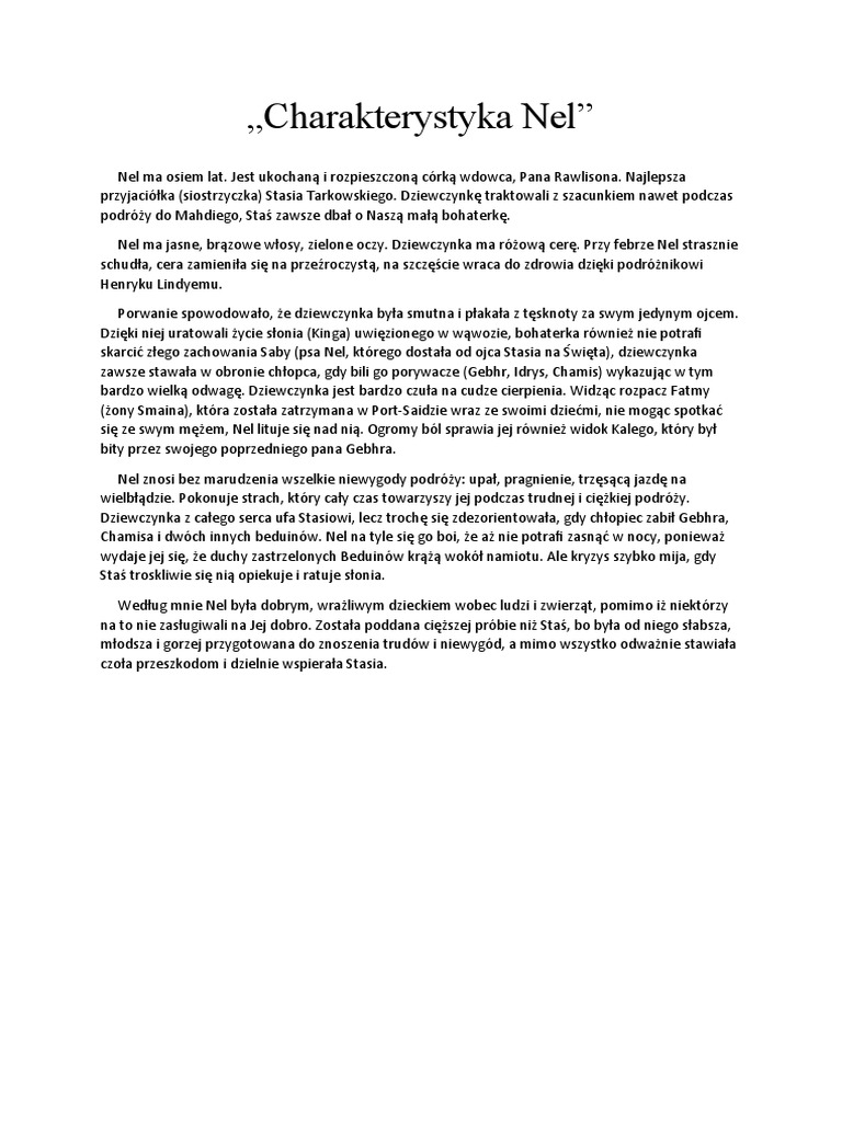 Charakterystyka Nel | PDF