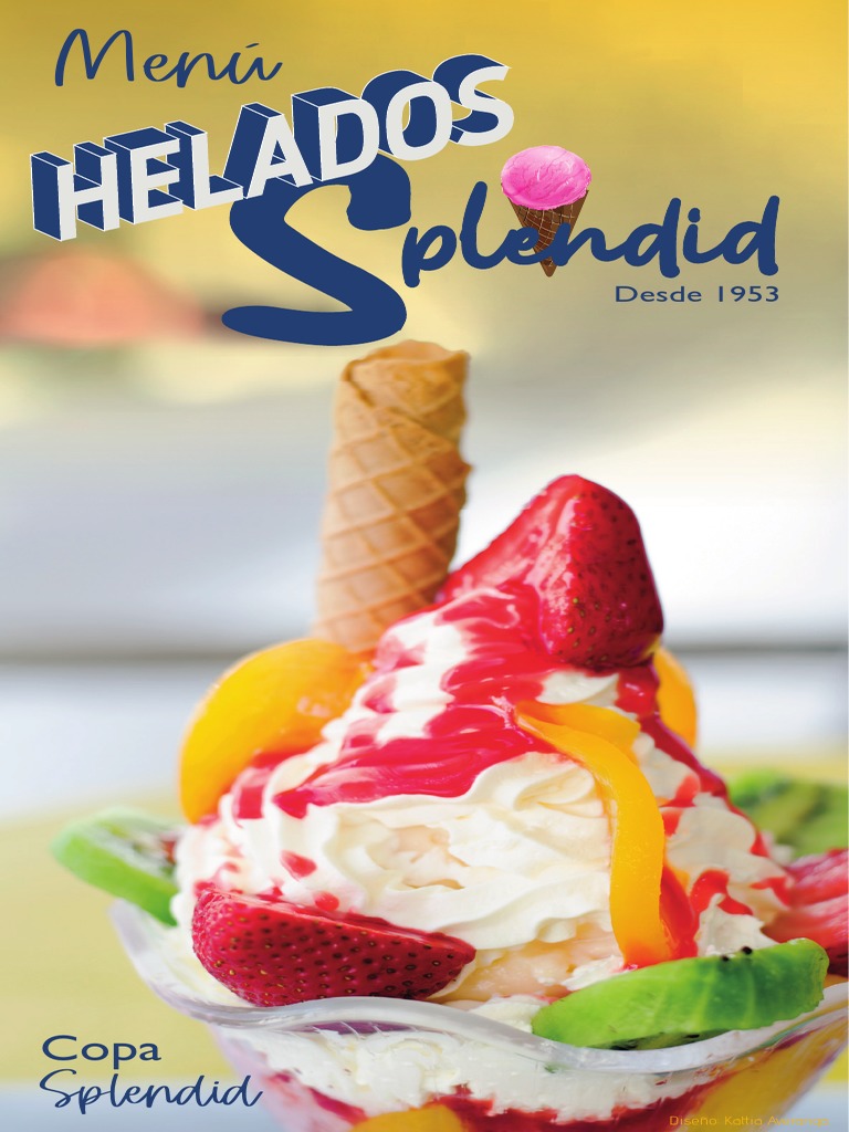 Menu Splendid Web | PDF | Postres | Helado