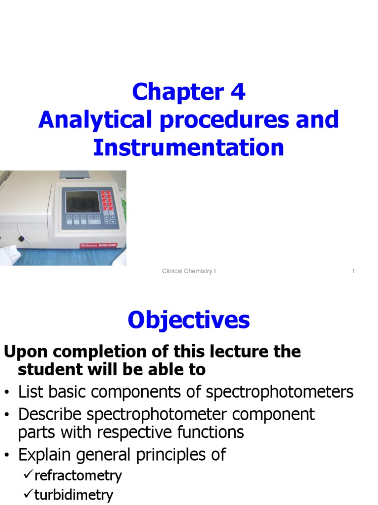 Chapter 4 Analytical Procedures and Instrumentataion | PDF | Fluorescence Spectroscopy ...