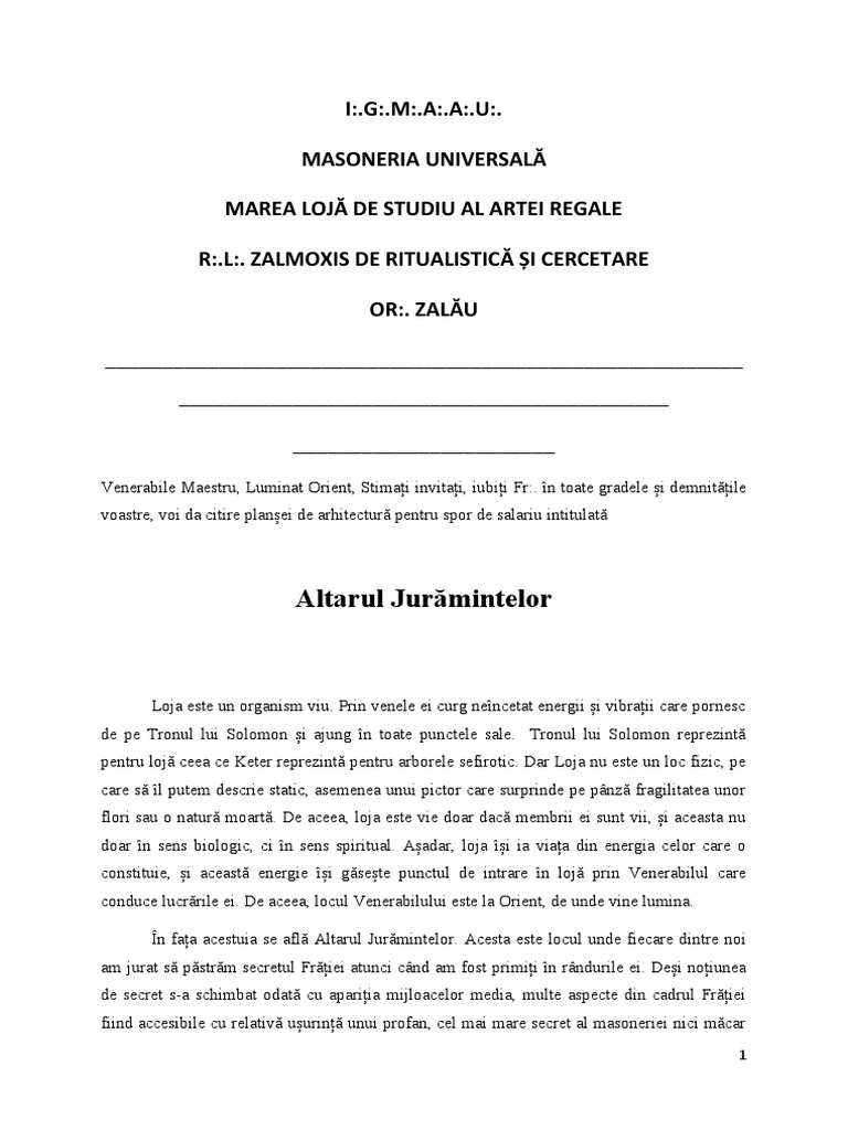 Cle Trei Lumini Ale Lojii | PDF