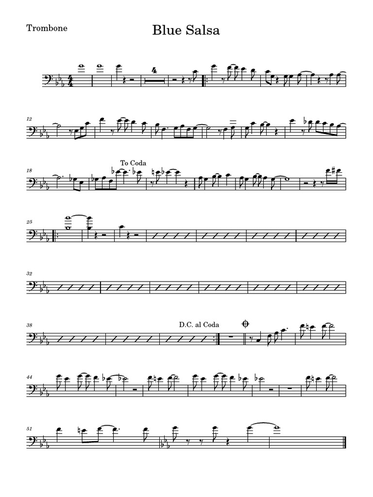Blue Salsa-Trombone | PDF