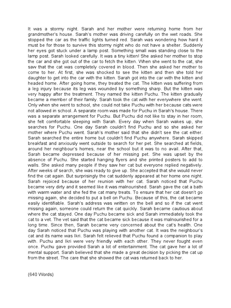 It Was A Stormy Night | PDF