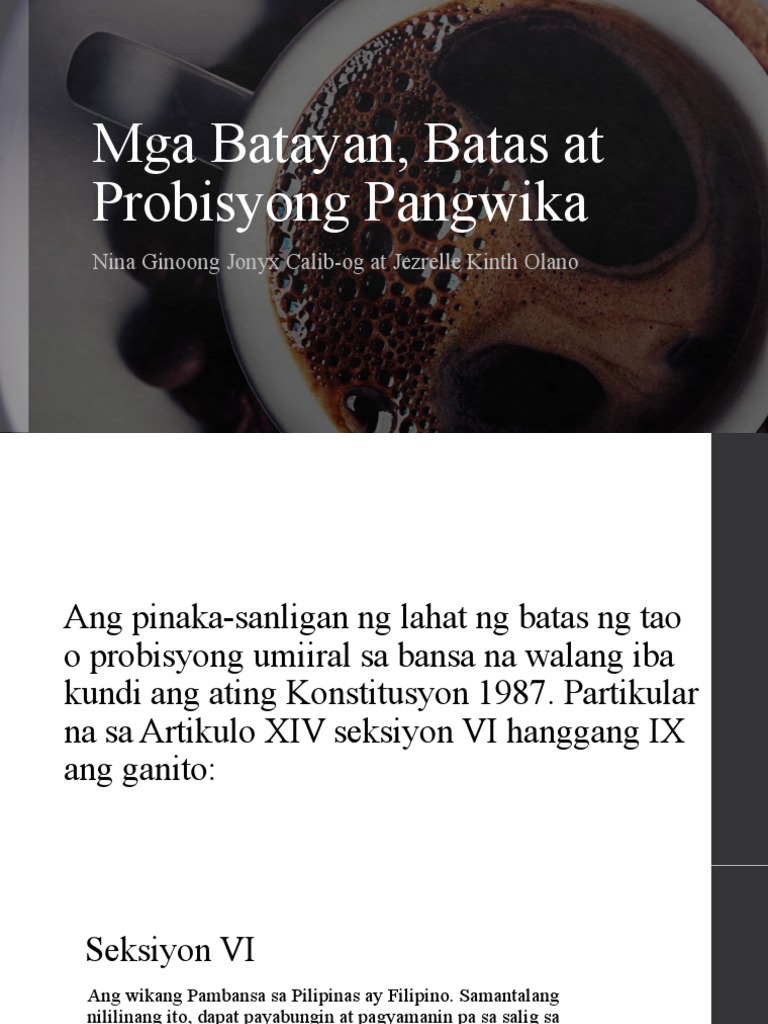 Mga Batayan Batas at Probisyong Pangwika Maam Fatima | PDF Mga Batayan Batas at Probisyong Pangwika Maam Fatima | PDF