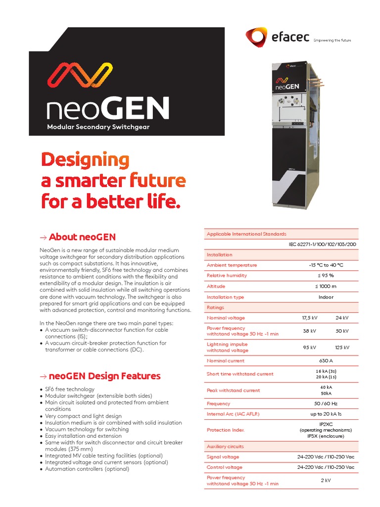 neoGEN CS459I1905A1 | PDF | Insulator (Electricity) | Manufactured Goods