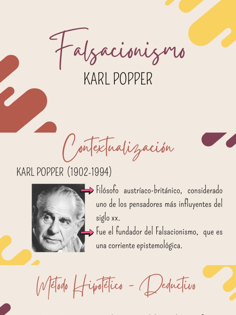Falsacionismo | PDF | Karl Popper | Método científico