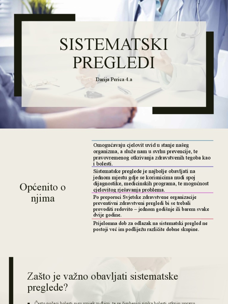 Sistematski Pregledi | PDF
