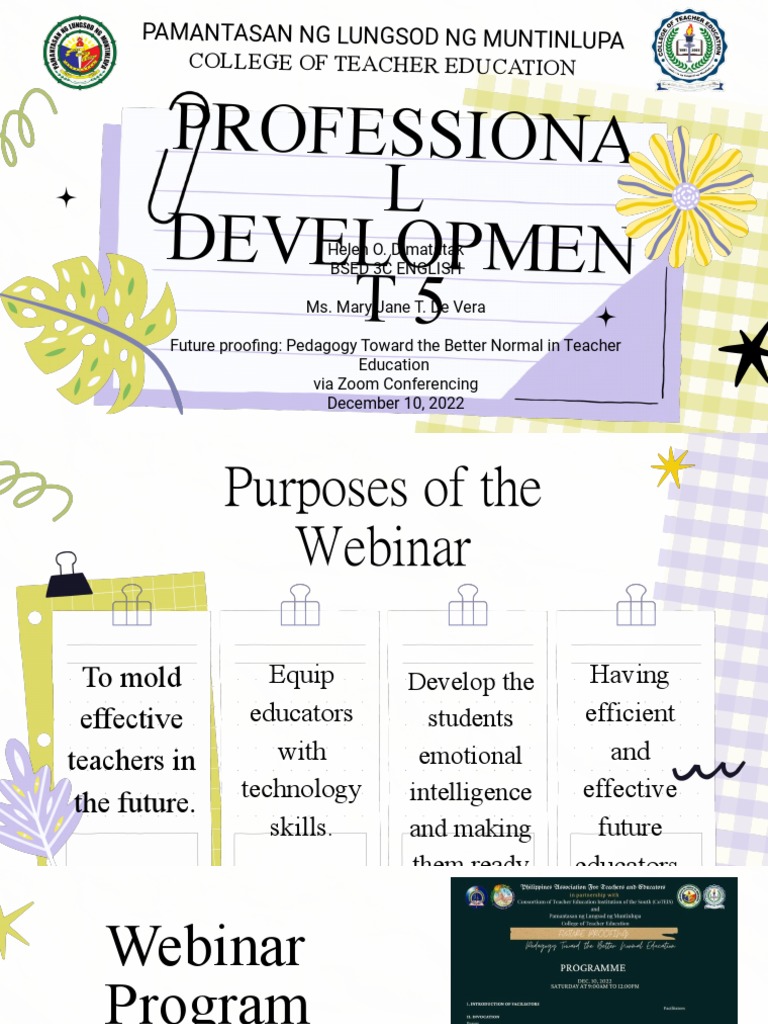 Dimatatak e Portfolio Prof Dev | PDF