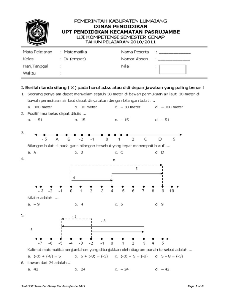 Matematika Kelas 4 SMT 2 | PDF