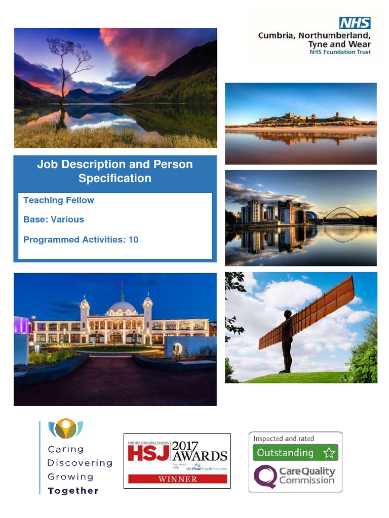 Job Description - CNTW | PDF | Medical Education | Medical School