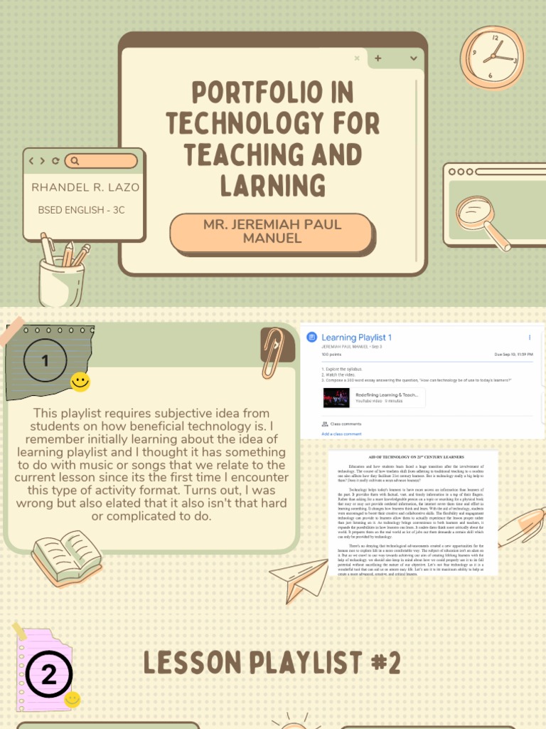 Lazo - E-Portfolio in TTL | PDF