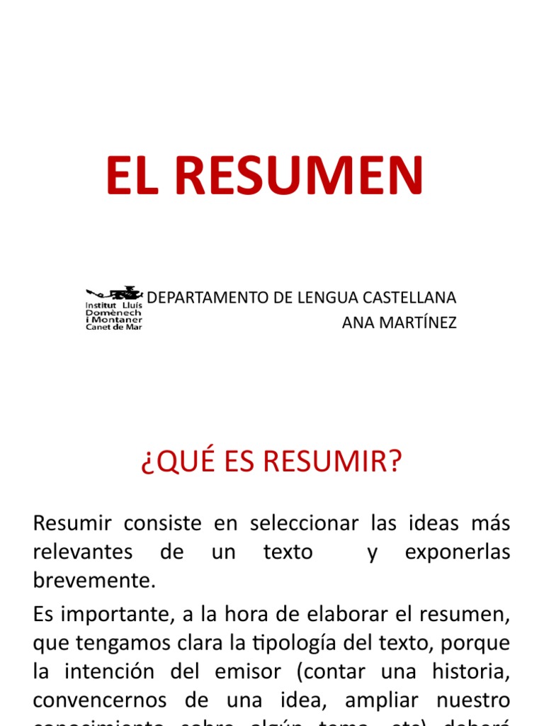 El Resumen | PDF