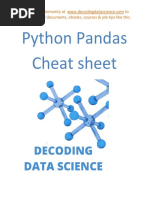 Pandas Cheat Sheet PDF | PDF | Database Index | Software Engineering