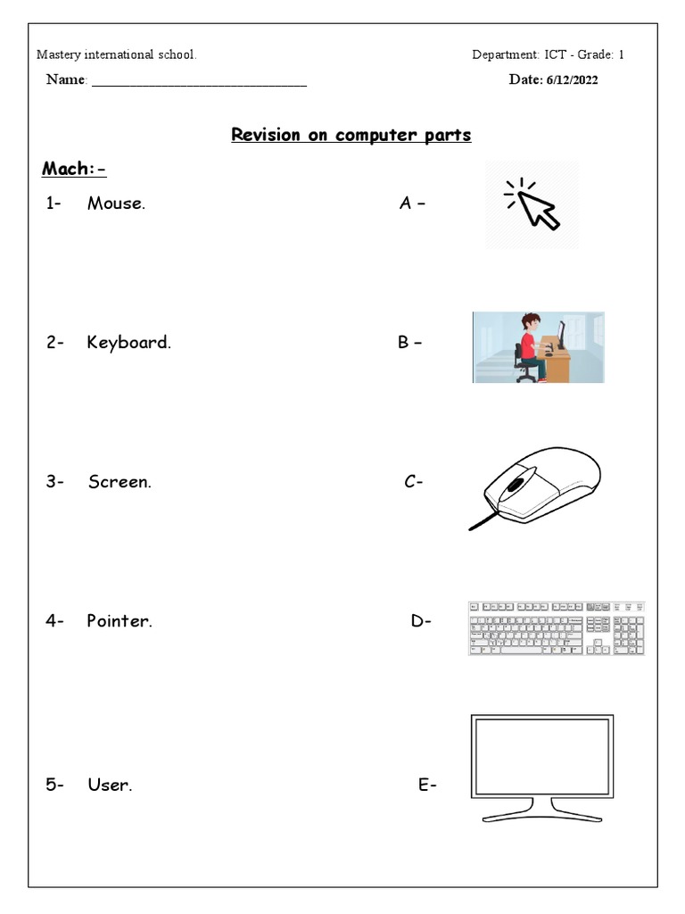 Revision On Computer Parts | PDF