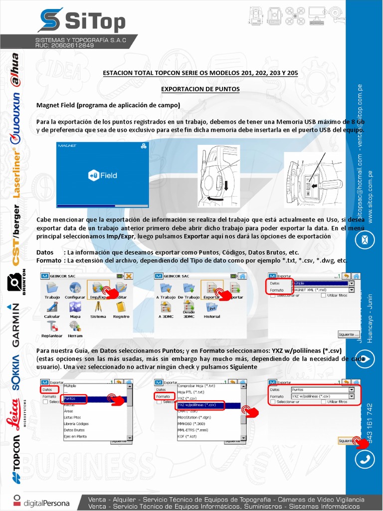 04 - Exportacion de Puntos - Serie OS-200 | PDF | Archivo de computadora | Datos de computadora