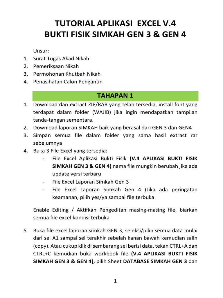 Tutorial Aplikasi Bukti Fisik v.4 | PDF