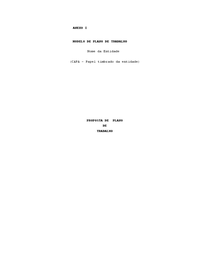 Plano de Trabalho CMEI Elizabeth Emrich | PDF | Pré-escola | Pedagogia