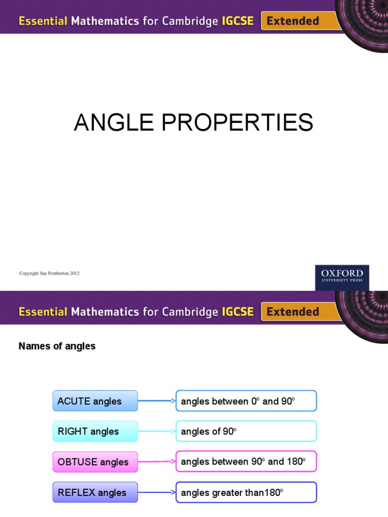ANGLES AND PROPERTIES | PDF | Triangle | Euclidean Geometry