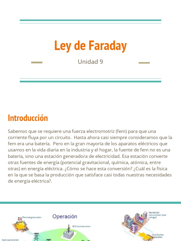 Ley de Faraday | PDF | Inducción electromagnética | Inductor