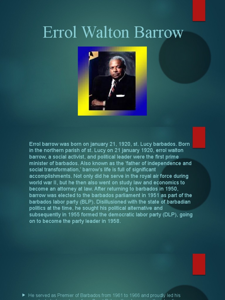 Errol Barrow: Barbados' Independence Hero | PDF | Barbados | Government
