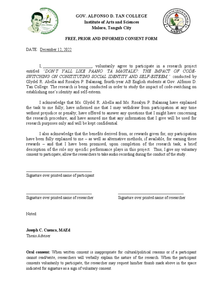 Free Prior Informed Consent | PDF