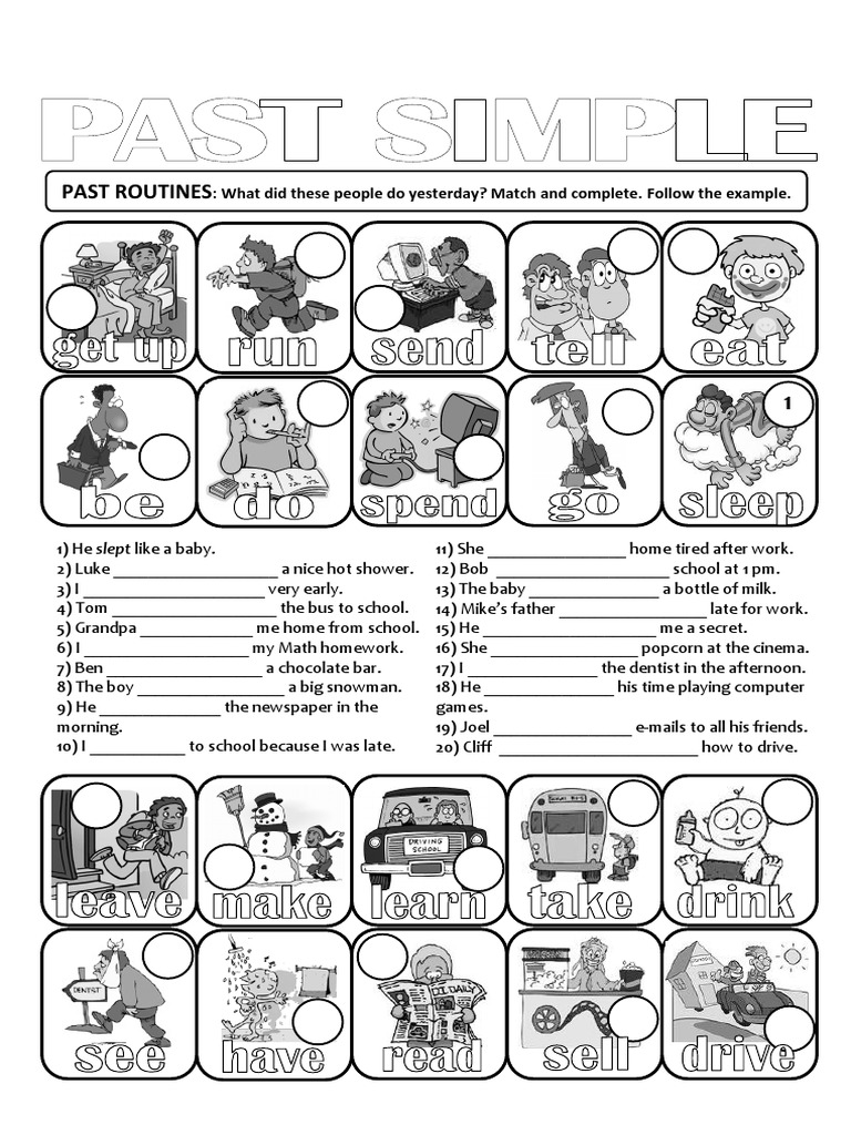 Past-Simple Worksheet | PDF