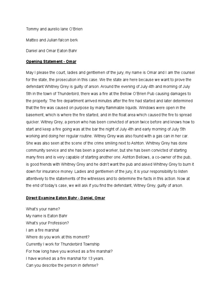 Case Document | Download Free PDF | Arson | Crime & Violence