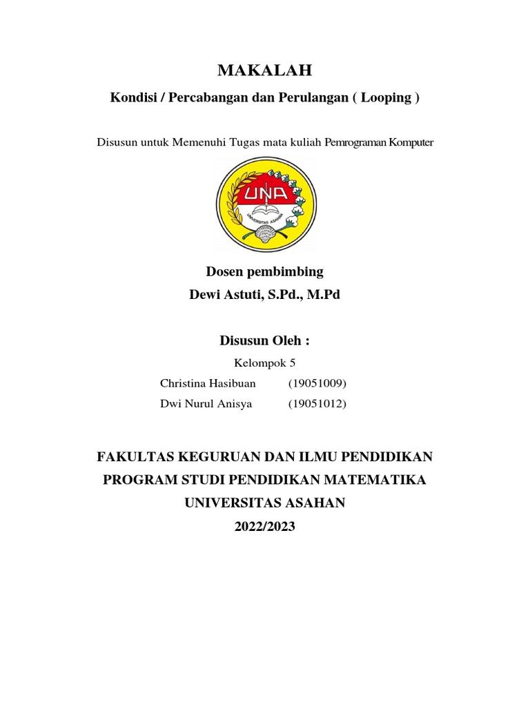 Makalah Pemrograman Tina | PDF