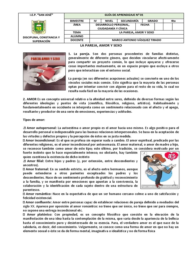 La Pareja, Amor y Sexo | Descargar gratis PDF | Amor | Sexo