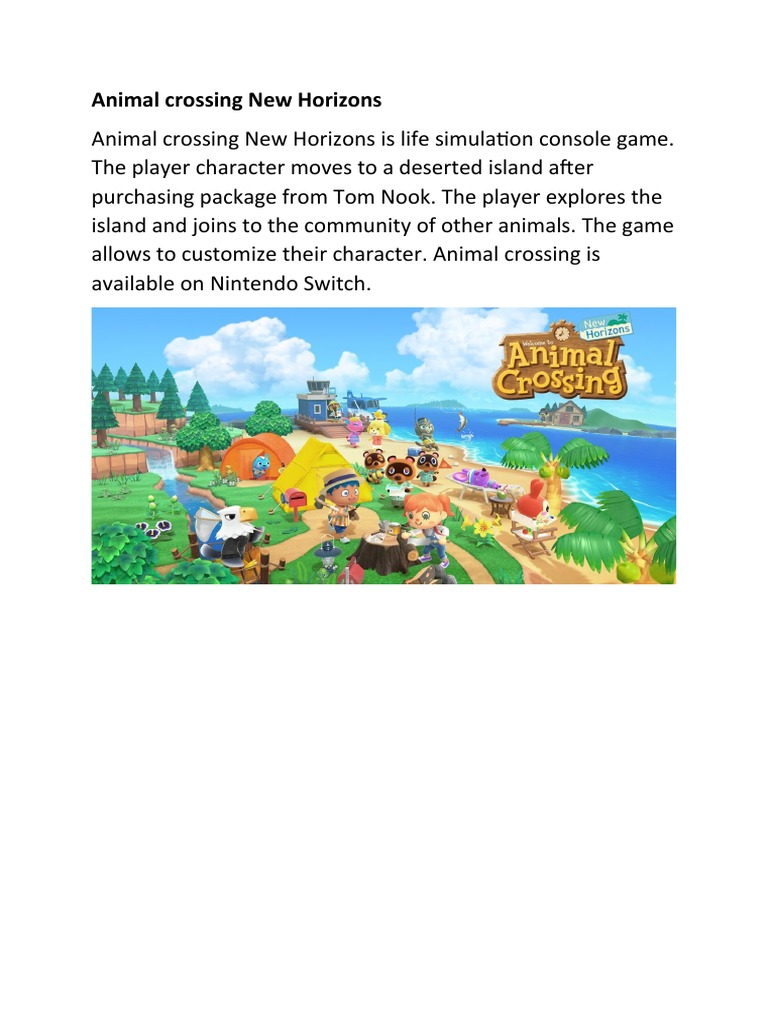 Animal Crossing New Horizons | PDF