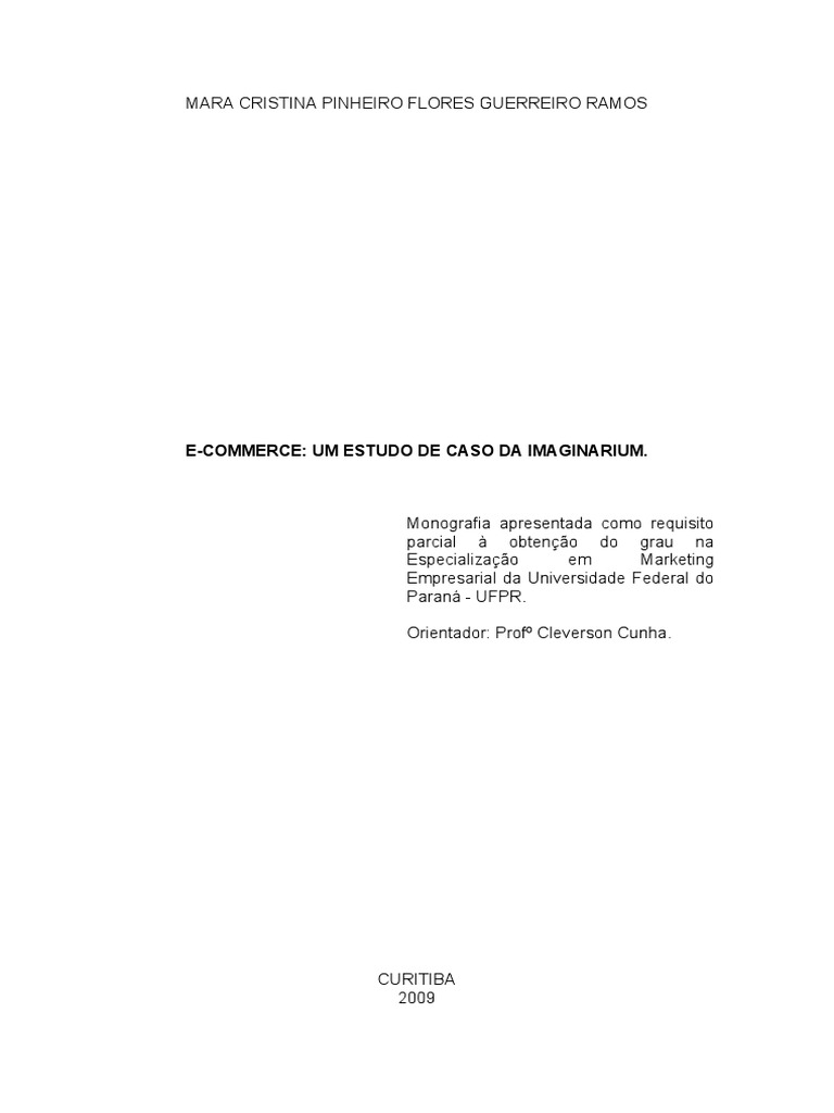 Mono - E Commerce Final Final | Download grátis PDF | E-commerce | Internet