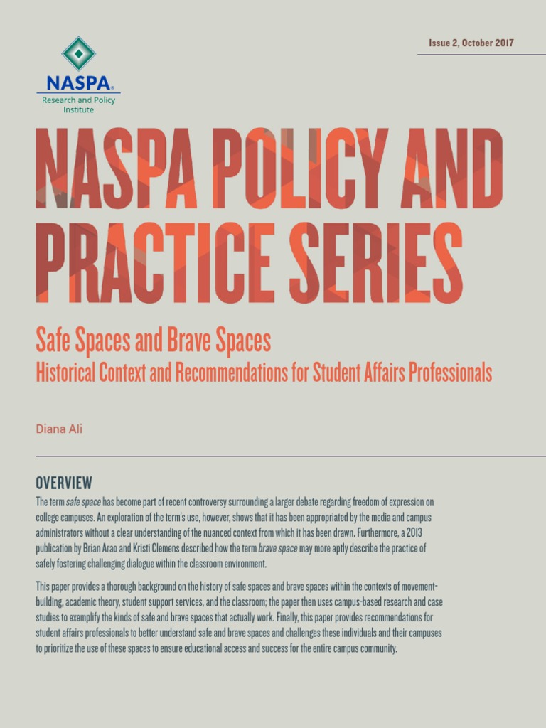 Policy and Practice No 2 Safe Brave Spaces | PDF | Social Exclusion