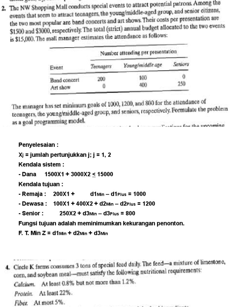 Soal Multi Tujuan | PDF
