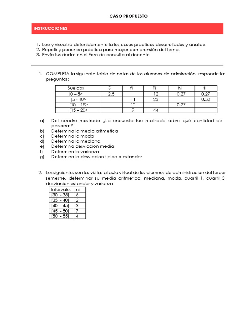 Caso Práctico Propuesto | PDF