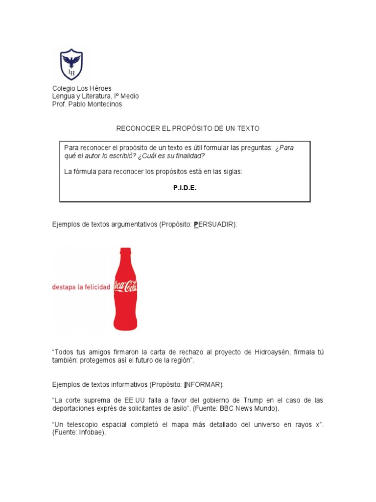 Propósitos Explícitos e Implícitos | PDF