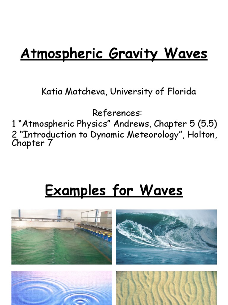 Atmospheric Gravity Waves | PDF | Waves | Wavelength
