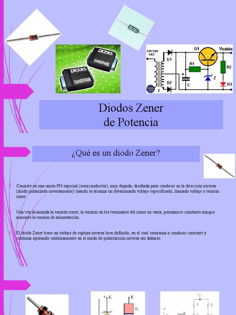 Diodos Zener | PDF | Diodo | voltaje