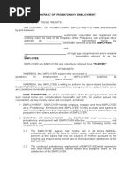 Probationary Contract SAMPLE | PDF | Employment | Economies