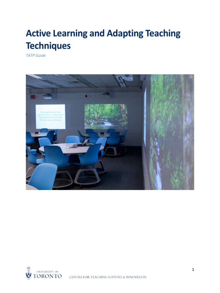 Active Learning and Adapting Teaching Techniques | PDF | Teaching Method | Learning