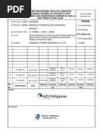 Work Procedure For The Concrete Pouring of Remaining Operating Deck ...