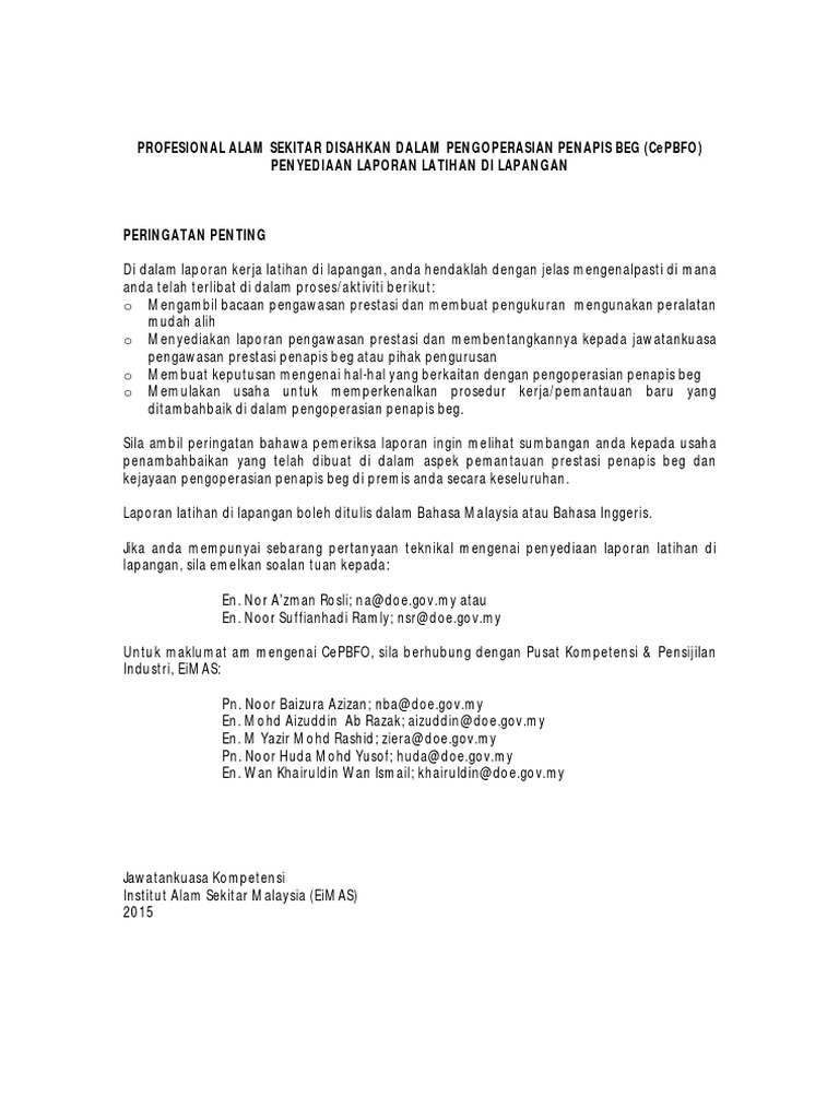 CePBFO Guideline FTR | PDF